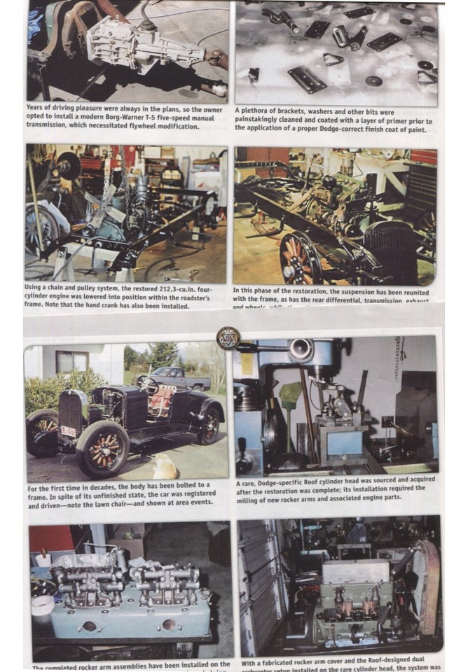1927 DODGE ROADSTER 6 pg Color RESTORATION Article | eBay