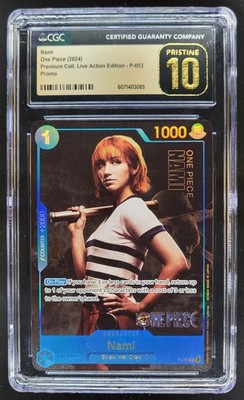 2024 ONE PIECE CCG NAMI LIVE ACTION EDITION PROMO CGC PRISTINE 10 RC7 ...