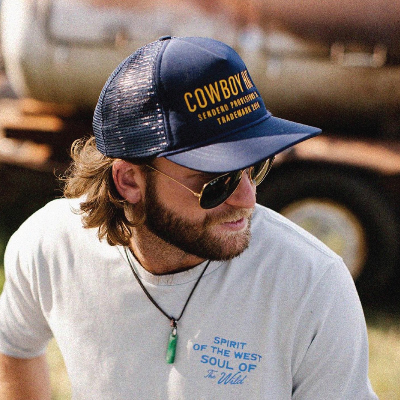 Sendero Provisions Co. Cowboy Mesh Snapback Trucker Hat (Navy Blue ...