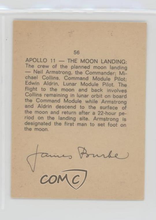 1969 Commodex Ltd Operation Moon Bubble Gum Neil Armstrong Michael Collins 11bd | eBay