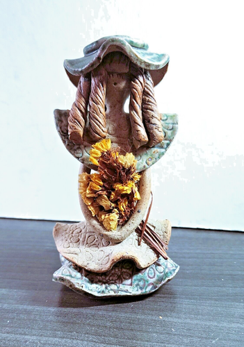 VINTAGE *NICE* Beautiful TERRACOTA clay Faceless ceramic Doll | eBay