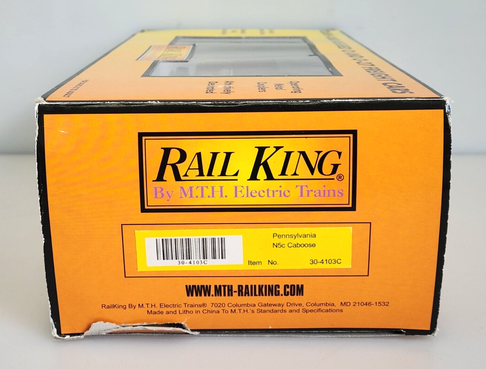 MTH Rail King O Gauge Pennsylvania N5c Caboose 477974 Lighted MPN 30 ...
