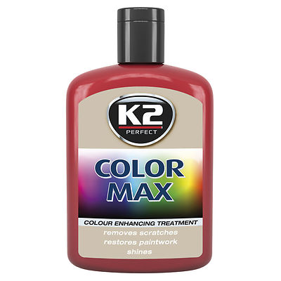 Red K2 Color Max Car Paint Polish Colour Restorer Cover Scratches ...