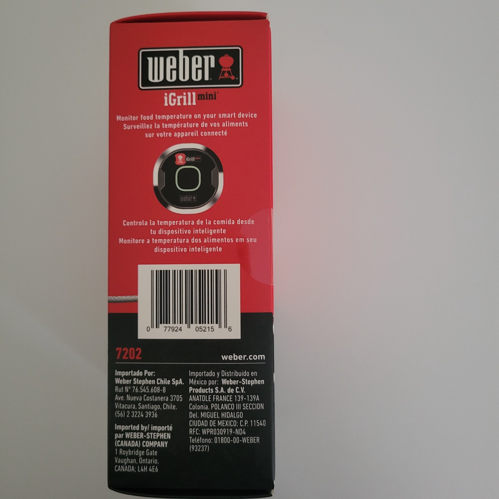 Weber iGrill mini Bluetooth Grill Meat Thermometer Magnetic 7202 NIB | eBay