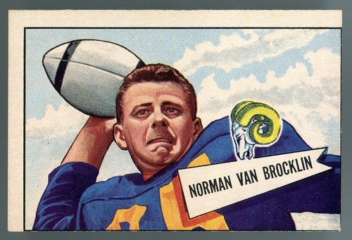 1952 Bowman Large #1 Norm Van Brocklin POOR **AA-5216** | eBay