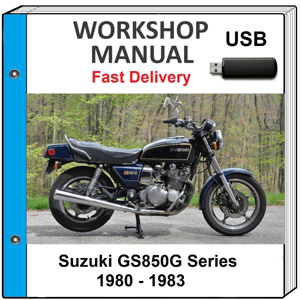 SUZUKI GS850G 1980 1981 1982 1983 SERVICE REPAIR SHOP MANUAL USB | eBay