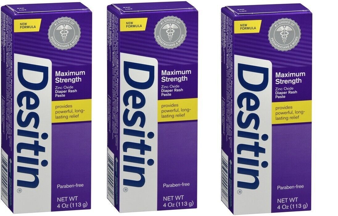 DESITIN Maximum Strength Original Paste 4 oz : 3 packs 74300000718 | eBay