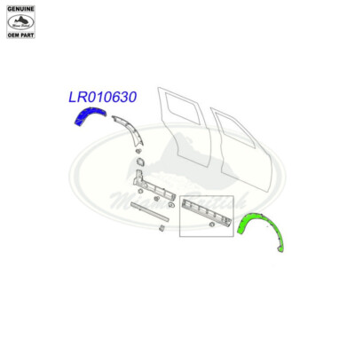 LAND ROVER REAR FLARE WHEELARCH MOULDING PRIMED LEFT LR3 LR4 LR010630 ...