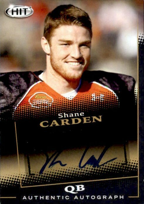 Shane Carden 2015 Sage Hit Black Parallel Auto Card #A35 | eBay