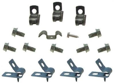 1969 Camaro & Firebird Fuel Line Retainer Clip Kit Assembly Line ...