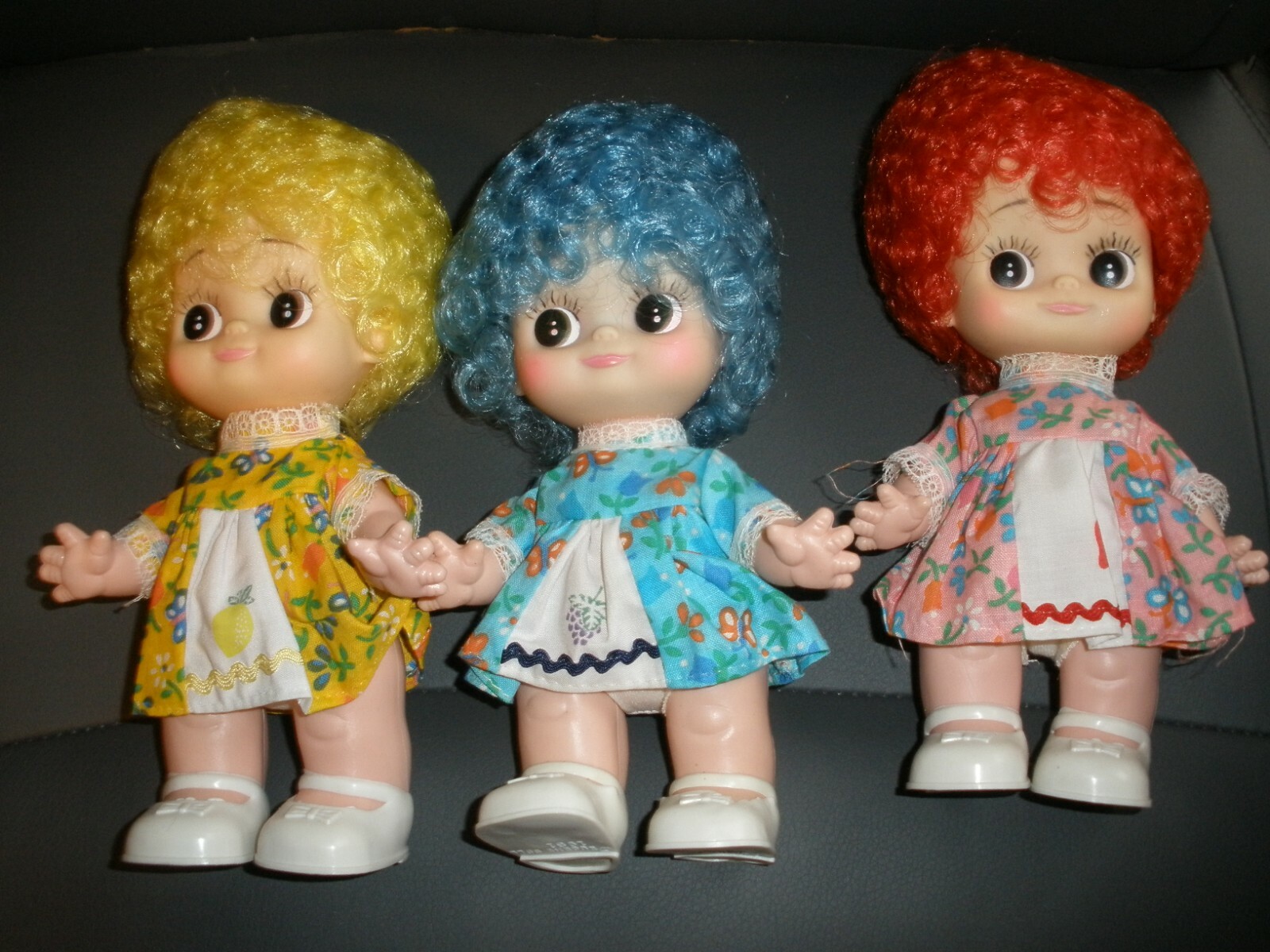 1981 Eugene Doll Set of 3 RARE Curly Hair 7" Lemon, Grape, Strawberry ...