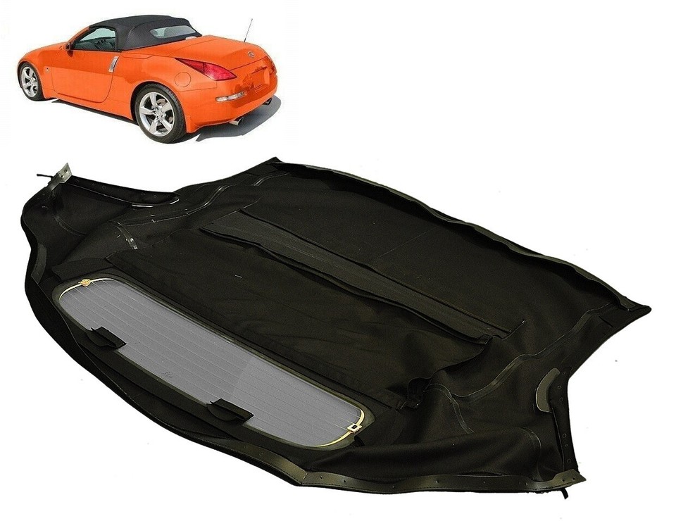 Fits: Nissan 350Z Convertible Soft Top & Heated Glass Window Haartz ...