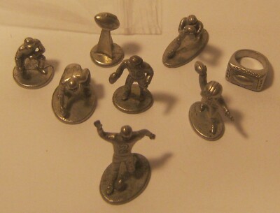 MONOPOLY 1999 Limited GRID IRON Edition 8 PEWTER TOKENS ONLY!!! | eBay