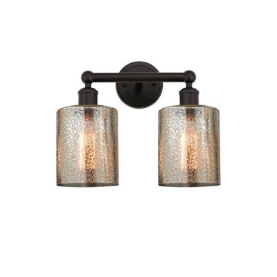 Innovations Edison Cobble 5" 2 Light Bath Vanity, OB - 616-2W-OB-G116 ...