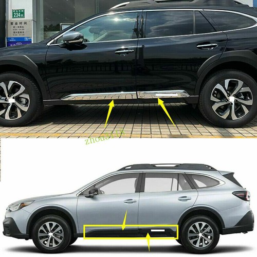 4pcs ABS Chrome Side Door Molding Body Cover Trim For 2020-2022 Subaru ...