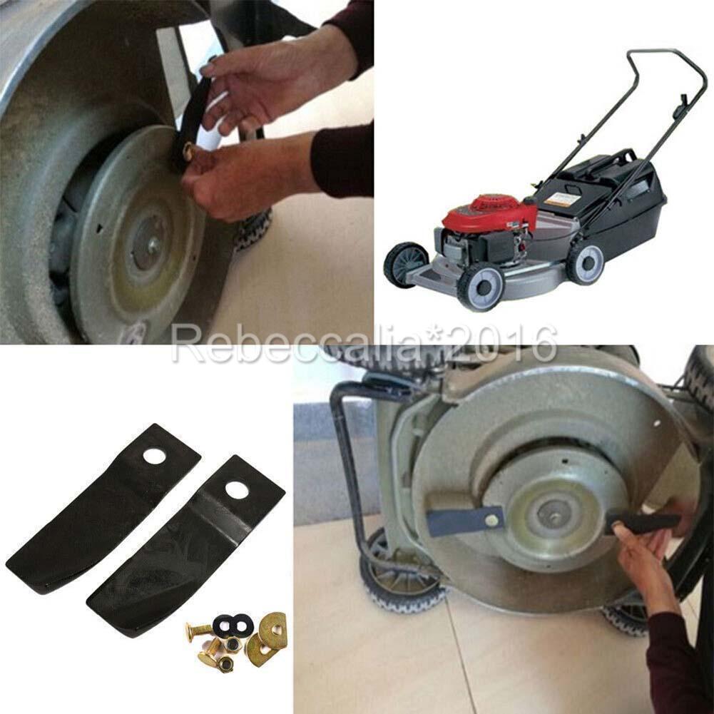 8PCS Black Metal Lawn Mower blade & Bolts Kit for Honda HRU216/HRU217D ...