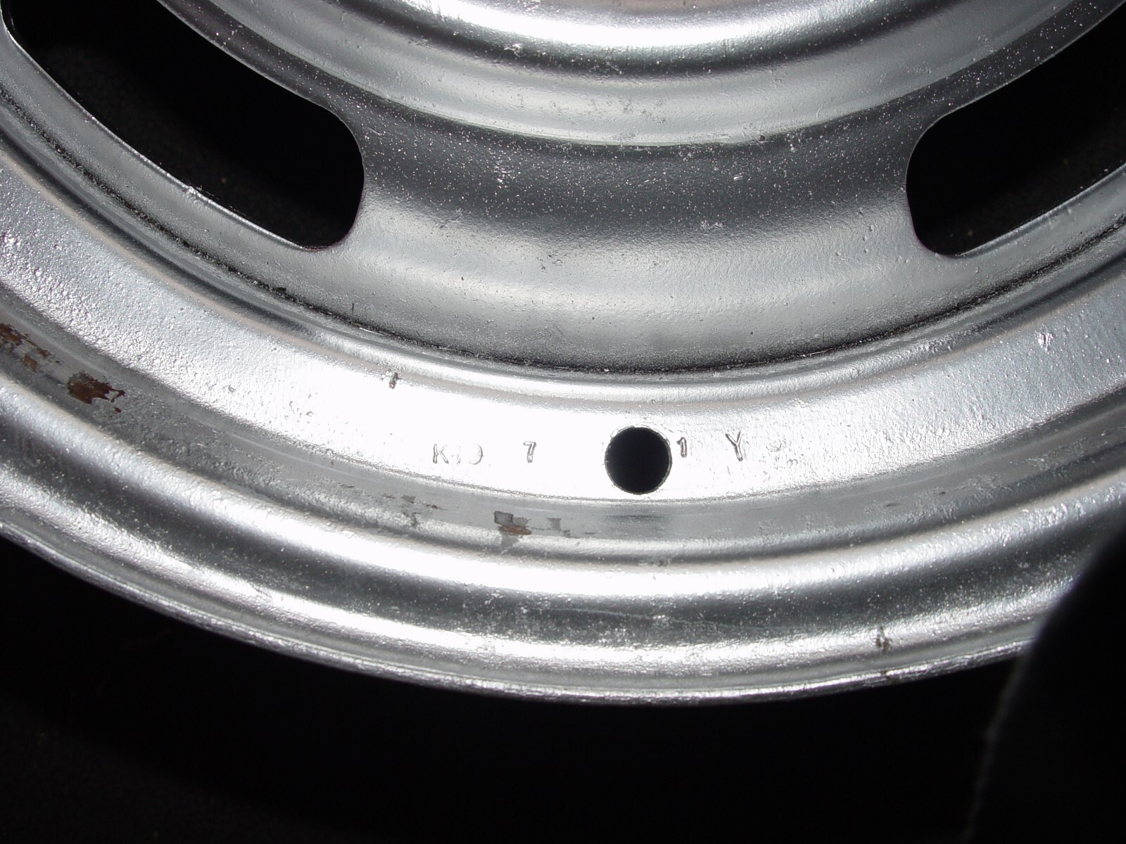 1969 EL CAMINO GM RALLY WHEELS 15x6 CODE YS GM OE OEM DATED 7 - 1 K-1-9 ...