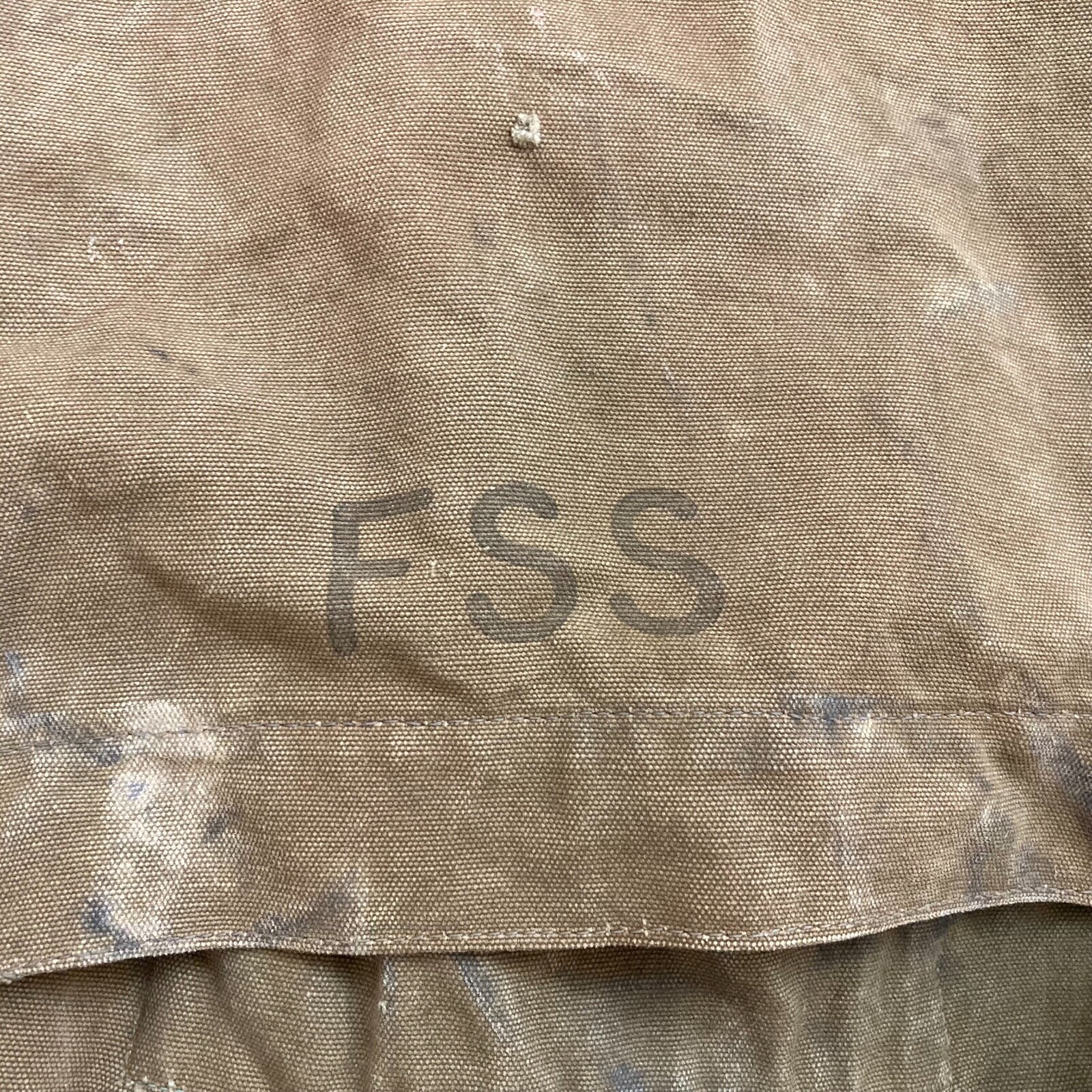 USFS FSS Green Canvas Back Pack Bag Packsack Worn Vintage | eBay