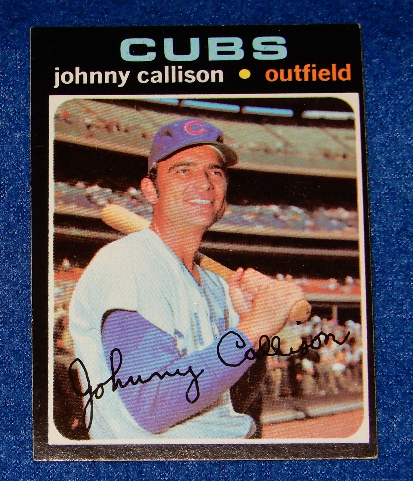 JOHNNY CALLISON #12 - 1971 Topps Baseball Set Break - Chicago CUBS EXMT ...
