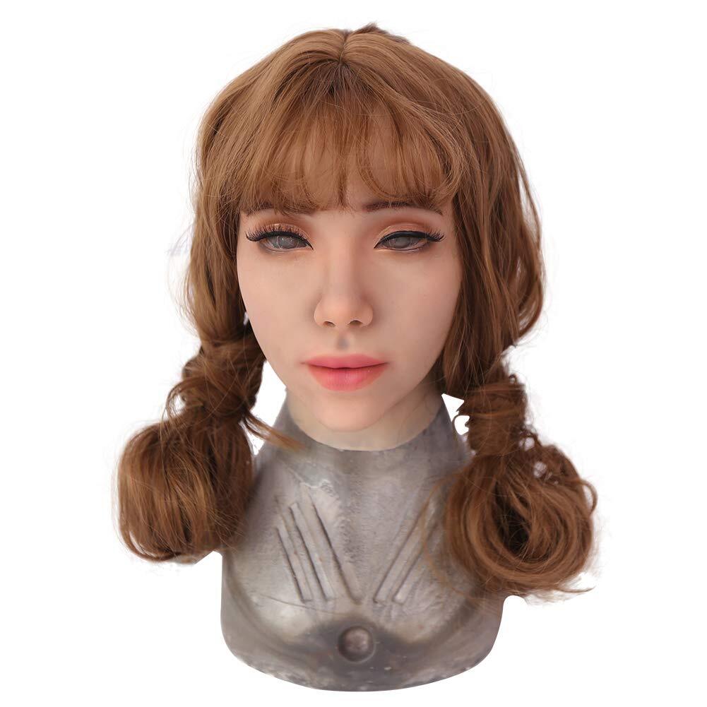 Kathy Female Fake Masks Silicone Face Mask Realistic Headwear for ...