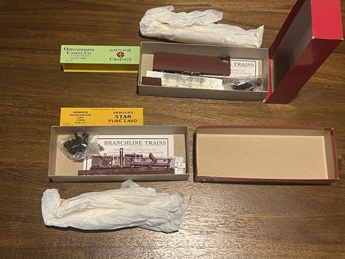 Lot 2X Branchline HO Scale Wood Reefer Box Cars - New/unbuilt Armour ...