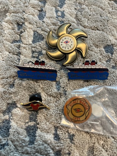 (5) Pins Disney Pin 65217 DCL Ship Propeller Prop Clock Disney Cruise ...