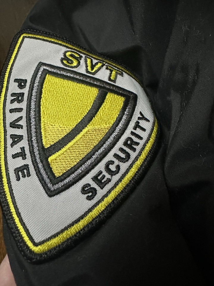 SVT Gruppe Security Unisex Employee Jacket. Size large Black. Good ...
