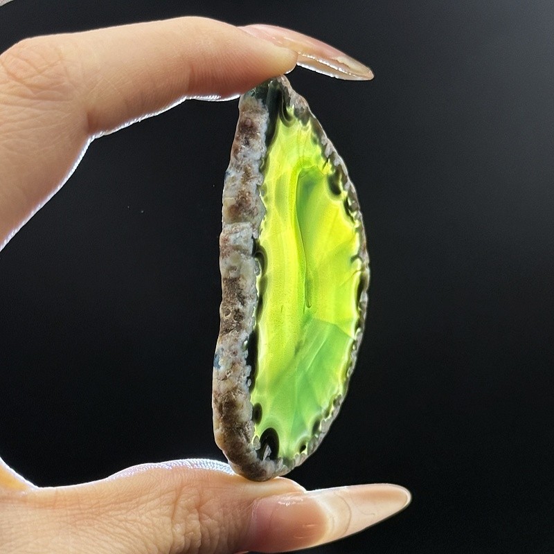 Natural Agate Geode Slab/Slice Agate Quartz Crystal Mineral Specimen ...