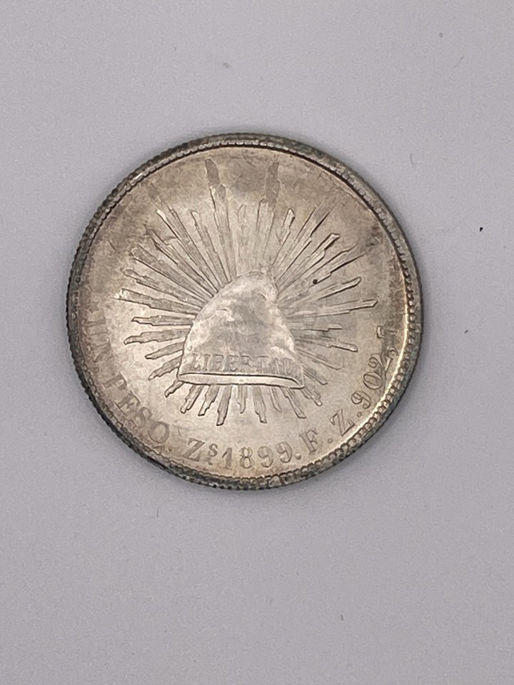 1899 Mexico Un Peso Silver Coin | eBay