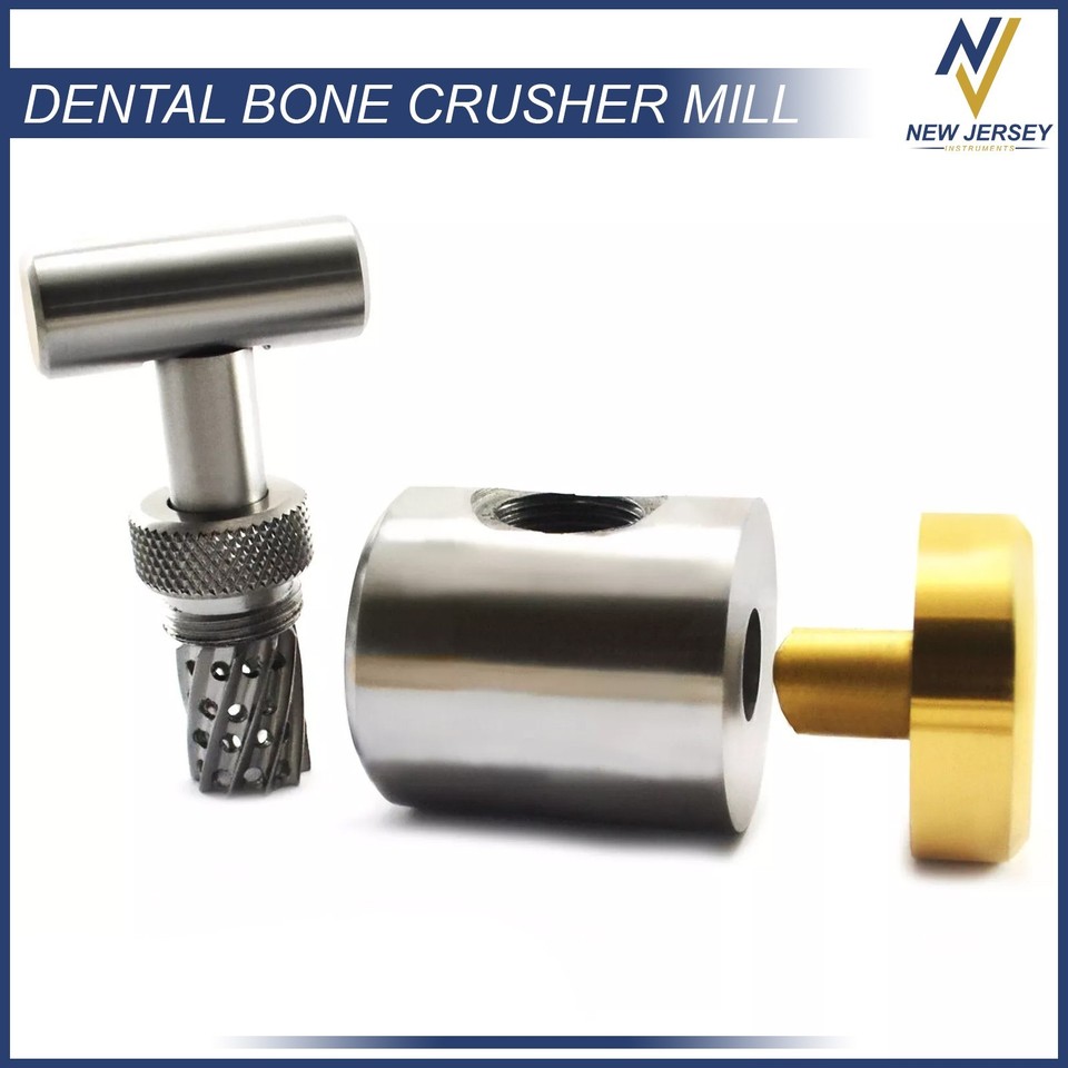 Dental Bone Graft Mallet Hammer Surgical Implant Mill Bone Crushing ...