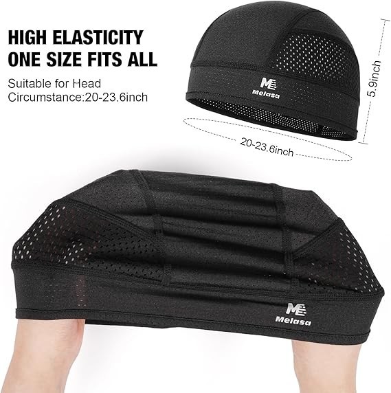 Cooling Skull Cap Helmet Liner – Mesh Sweat Hat for Cycling ...