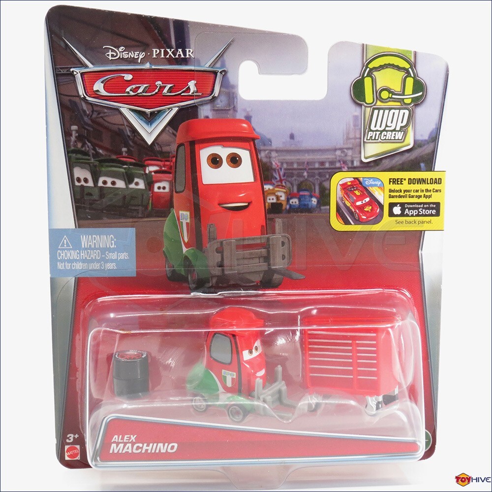 Disney Pixar Cars Alex Machino - WGP Pit Crew series diecast by Mattel ...