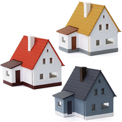 3 Units N Scale 1:160 Model Village House Pre-built Building Layout | eBay