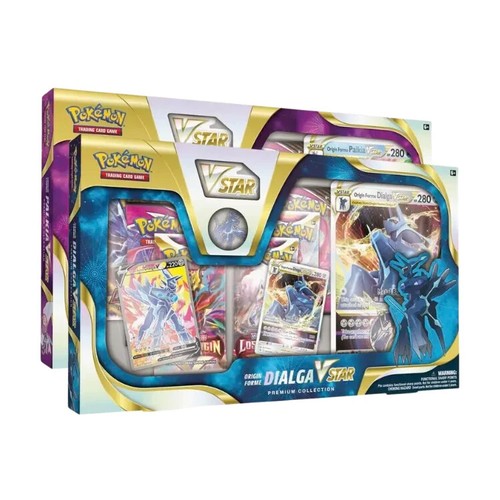 Nintendo Pokemon TCG Origin Forme Dialga and Palkia VStar Box - 12 ...