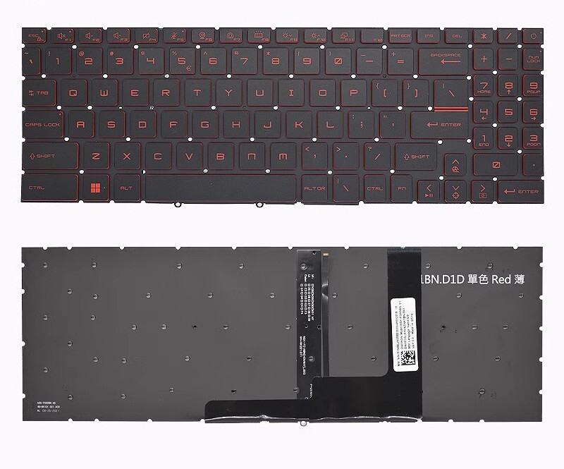 New MSI Pulse GL66 GL76 Crosshair 15 17 A11UEK A11UCK A11UDK Backlit ...