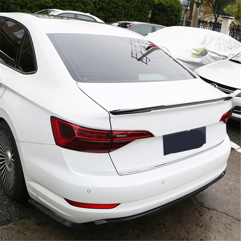 GLI Rear Trunk Lip Spoiler Wing Gloss Black Trim Fit For VW Jetta MK7 ...
