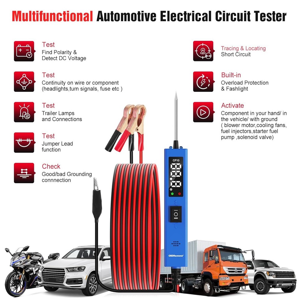 Electrical Tools Circuit Tester Component Activation Continuity Test 0 ...