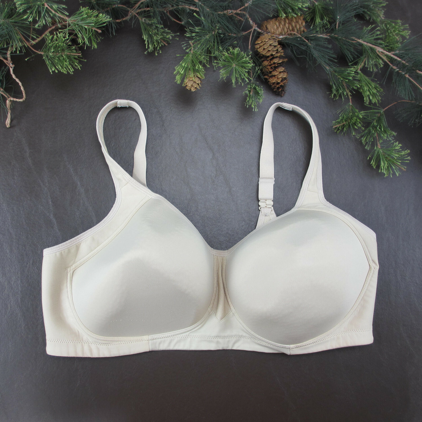 Vanity Fair Bra 42DD Beige Padded Wireless Adjustable Clasp Back | eBay