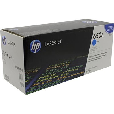 HP Genuine 650A CYAN Toner Cart CP5525/CP5525dn/M750 [CE271A] *Damaged ...