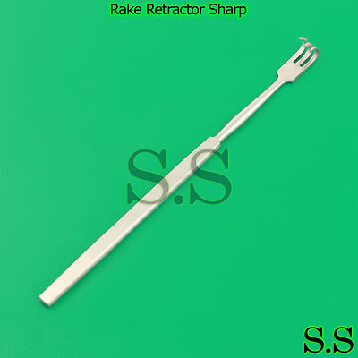 Rake Retractor Sharp Prong, Surgical Instruments | eBay
