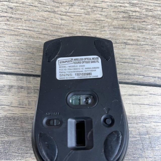 Staples 23420 Wireless Optical Mouse Black 959064 for sale online | eBay