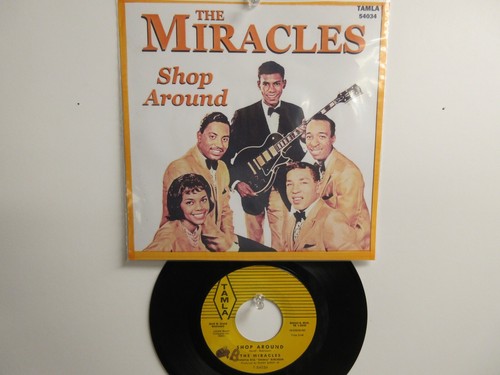 💥' THE MIRACLES ' HIT 45 + PICTURE [SHOP AROUND] 1960 !💥 | eBay