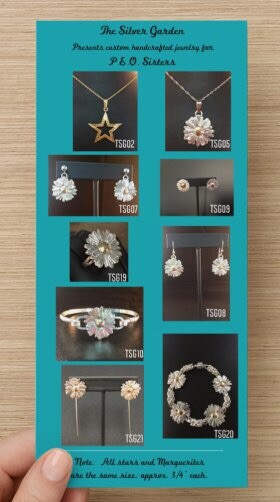 P.E.O. Sisterhood Sterling Silver And 10k Gold Marguerite Hook Bangle ...