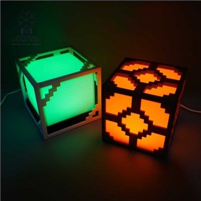Minecraft LED Desk Lamp USB Powered Redstone Beacon Light Night Light ...