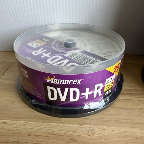 Lot Of 2 Memorex DVD+RW/DVD+R 4.7 GB 25 PK & COMP USA DVD + R 50 PK ...