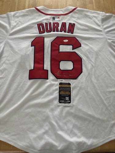 Jarren Duran SIGNED AUTOGRAPHED BOSTON RED SOX HOME JERSEY JSA COA | eBay