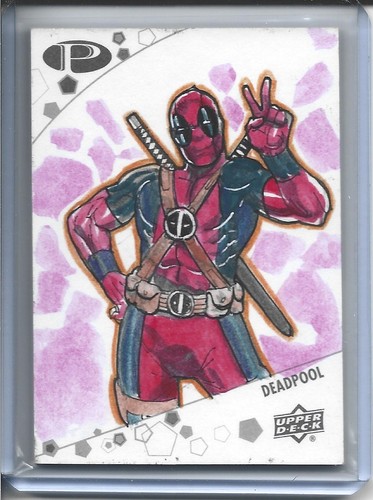 2021 Upper Deck Marvel Premier Bnfer Deadpool 1/1 Sketch | eBay