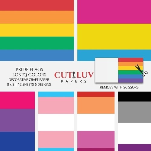 Pride Flags LGBTQ Colors Decorative Craft Paper (Paperback) (US IMPORT ...