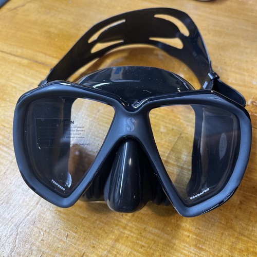 Scubapro Spectra Mask - Full Black - Scuba Diving Snorkeling - OPEN BOX ...