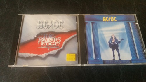2 x acdc cds the razors edge ,who made who | eBay